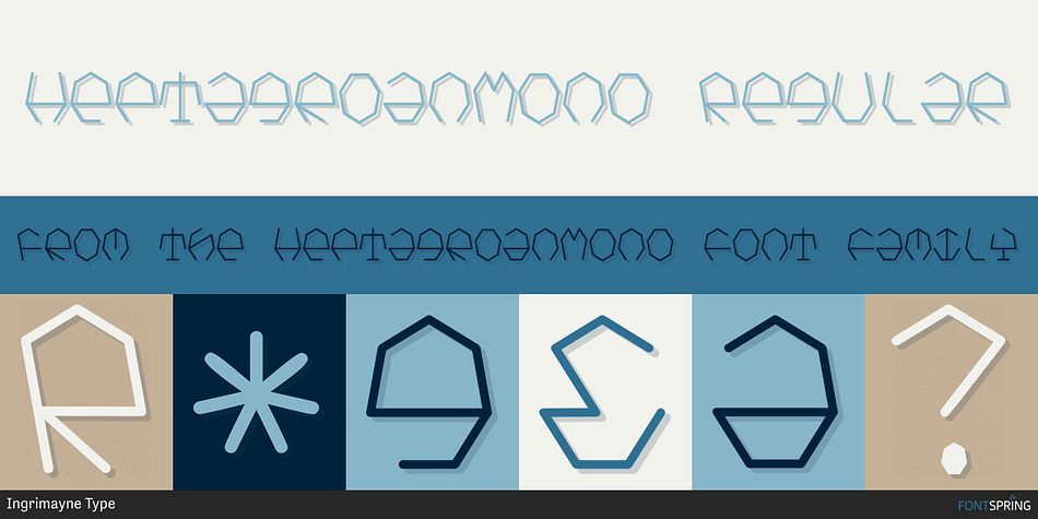 HeptagroanMono Regular Font