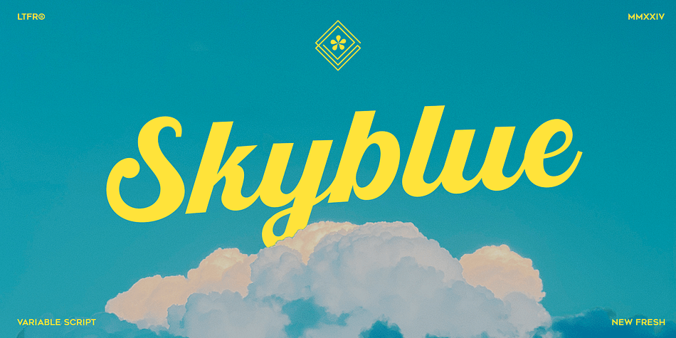 Skyblue Script Font