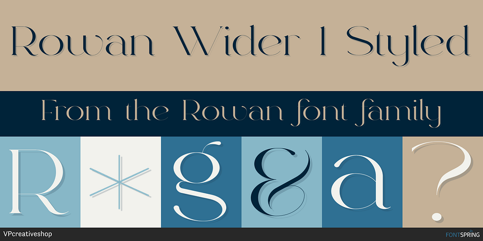 Rowan Wider 1 Styled Font