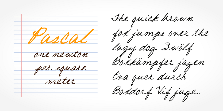 Pascal Handwriting Font