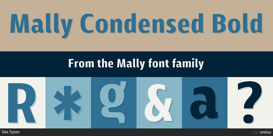 Mally Condensed Bold Font