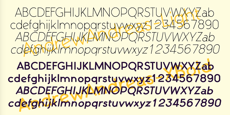 AndrewAndreas Font