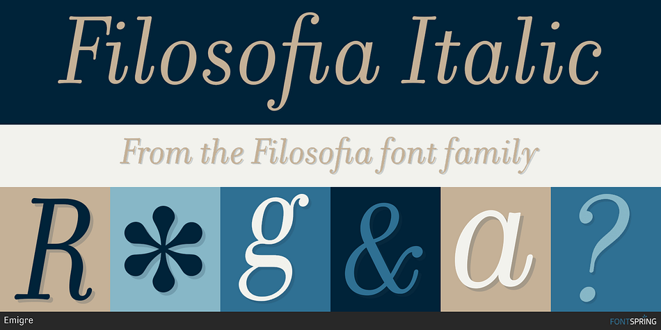 Filosofia Regular Font