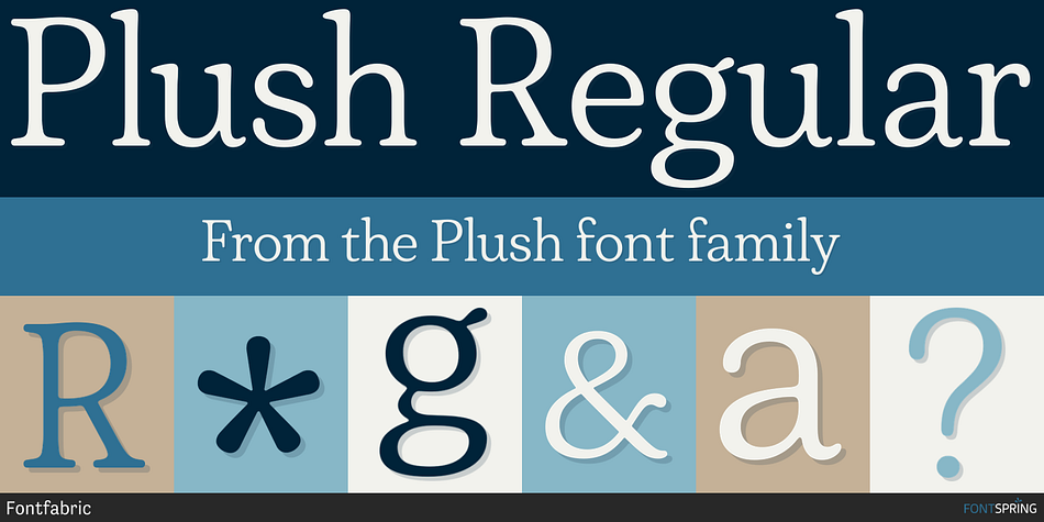 Plush Regular Font