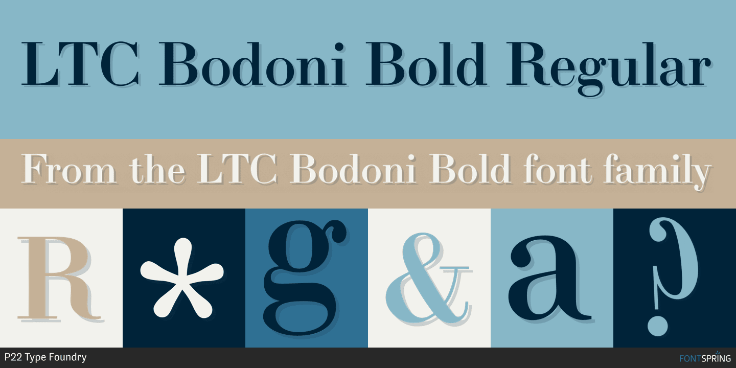 LTC Bodoni Bold Font