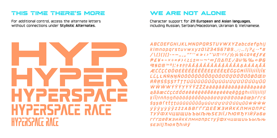 Hyperspace Race Font
