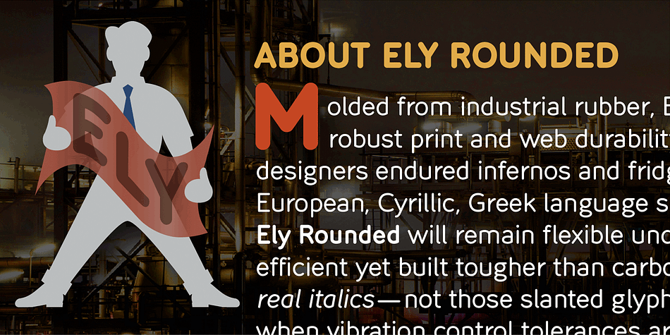 Ely Rounded Font
