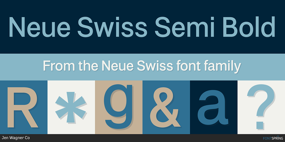 Neue Swiss Semi Bold Font