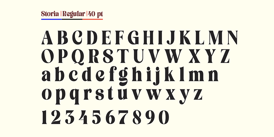 Storia Lettering Font