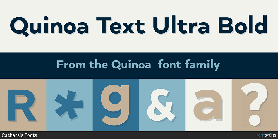 Quinoa Text Ultra Bold Font