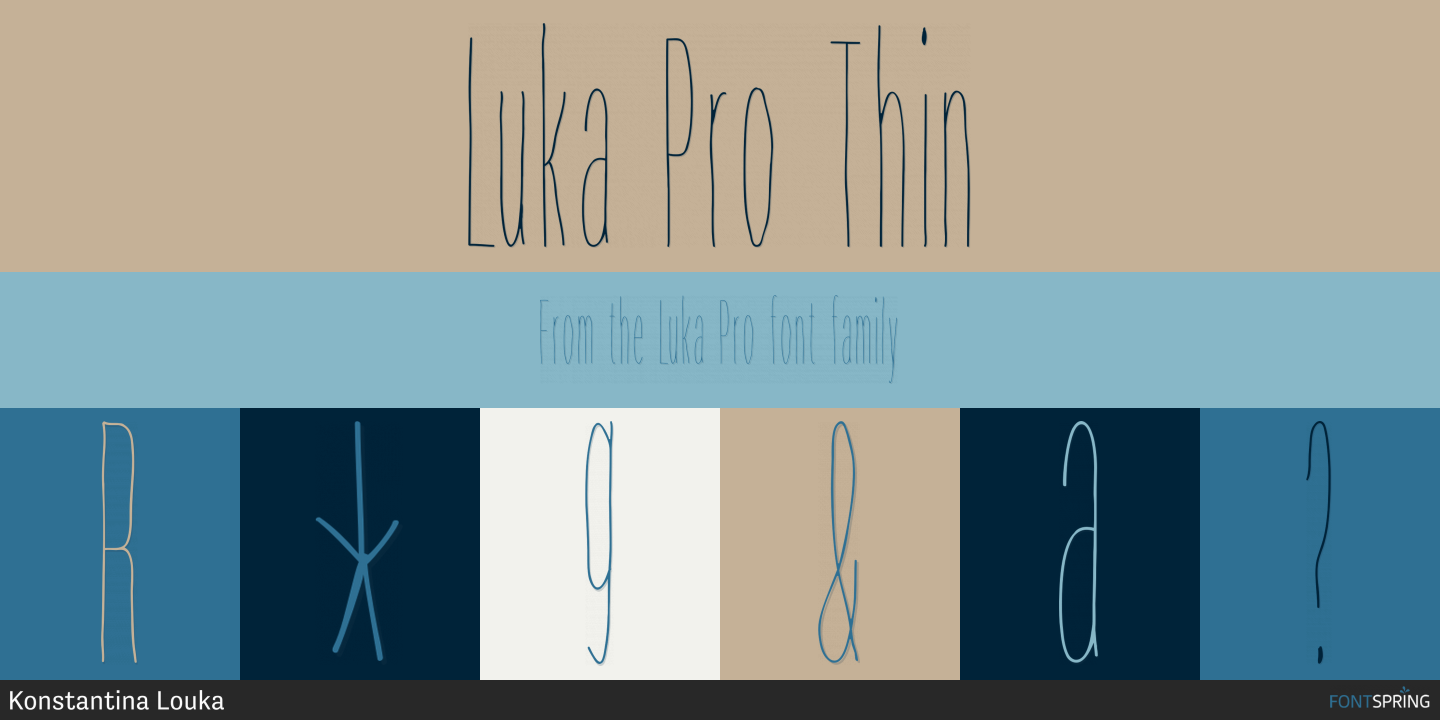 Fonts similar to Luka Pro