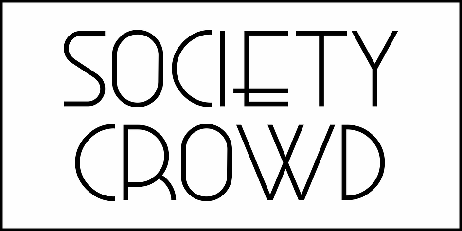 Society Crowd JNL Font