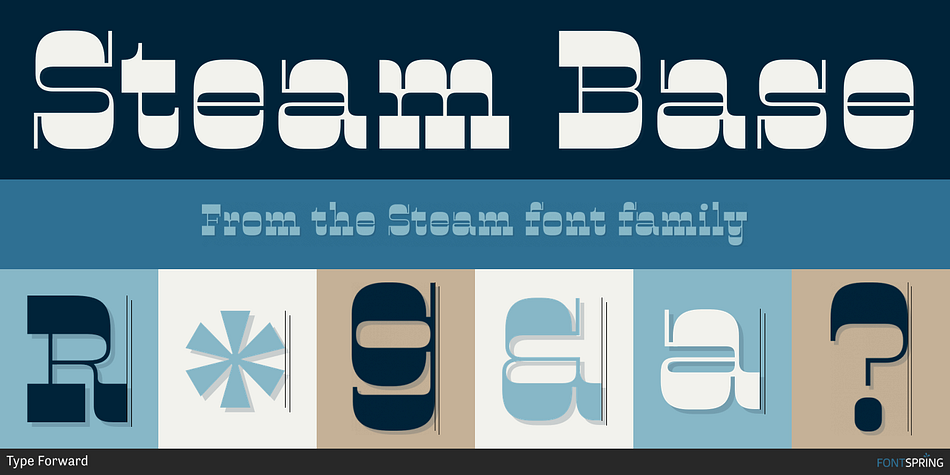 Steam Line Font