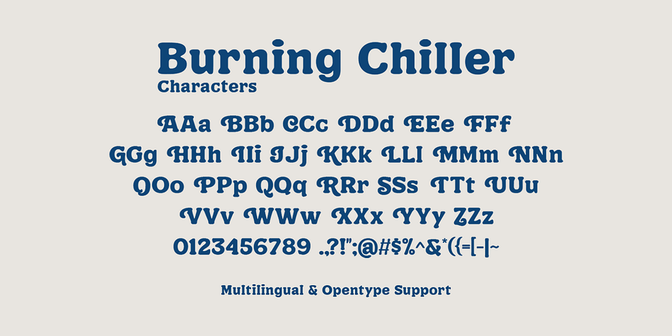 Burning Chiller Font