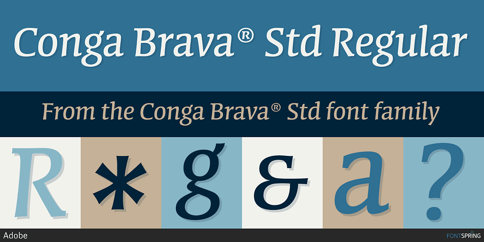 Conga Brava® Std Font