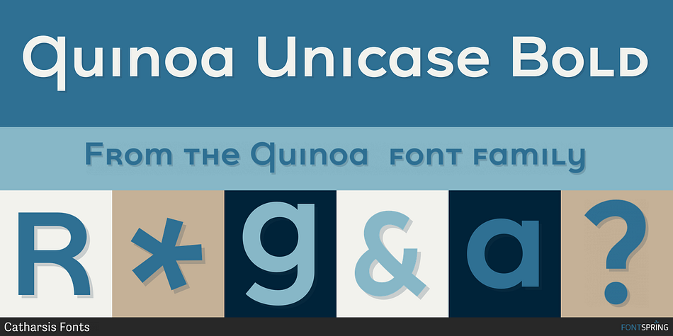Quinoa Regular + Bold Collection by Catharsis Fonts