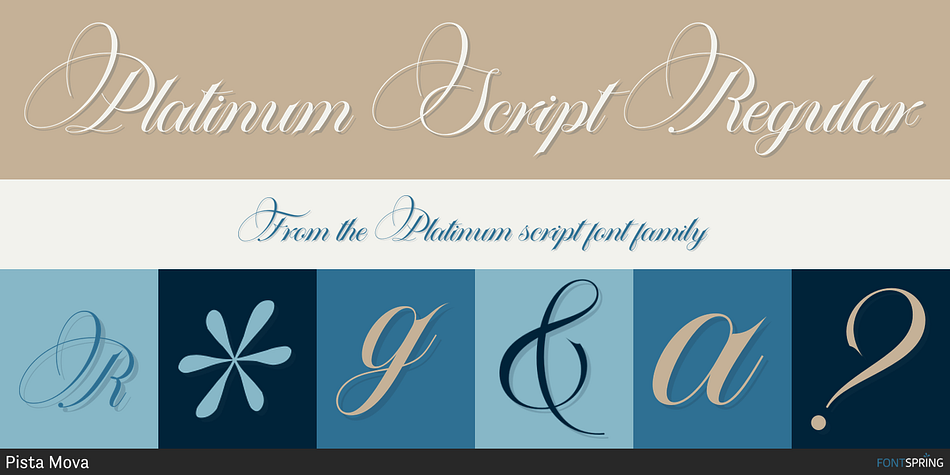 Platinum Script Regular Font