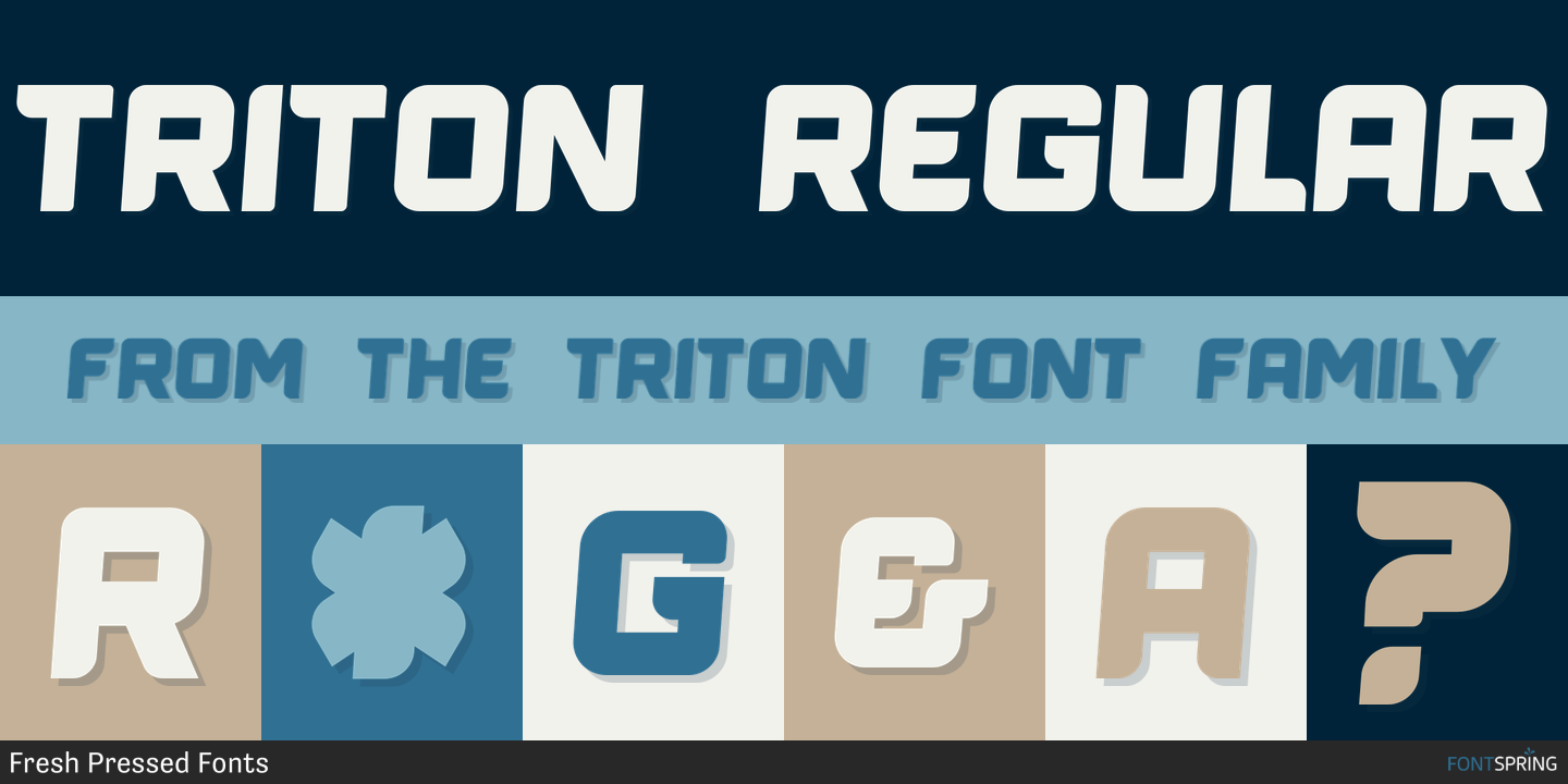 Fonts similar to Triton