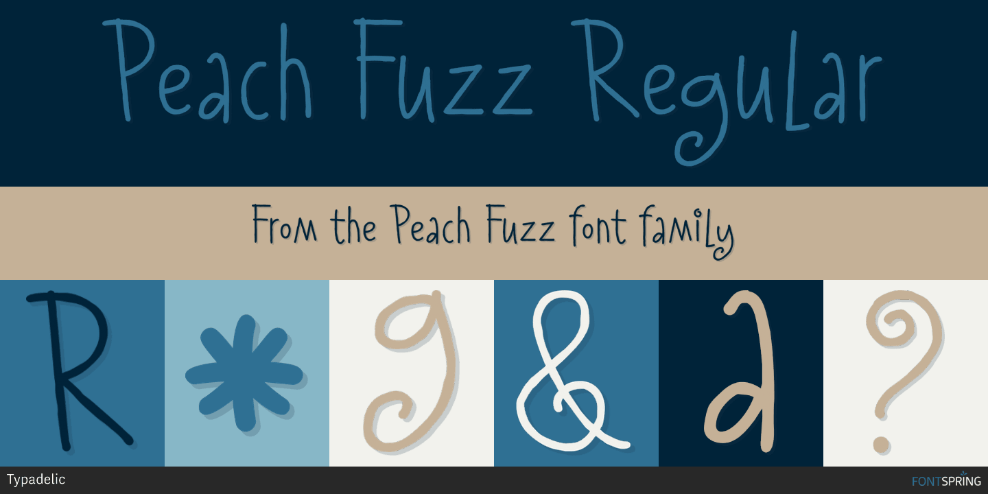 Peach Fuzz Font