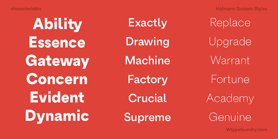 Hofmann Grotesk Font