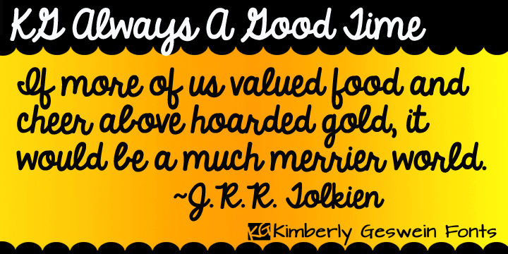 KG Always A Good Time Font | Fontspring