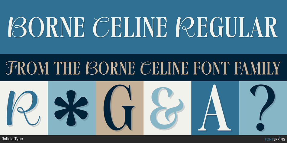Borne Celine Regular Font