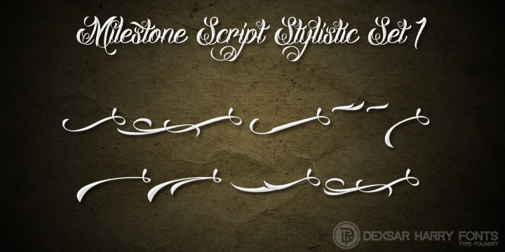 DHF Milestone Script Font