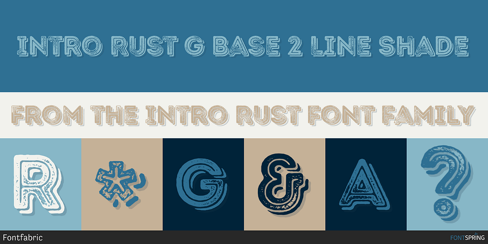 Intro Rust Grunge Font