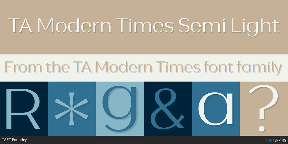 TA Modern Times Semi Light Font