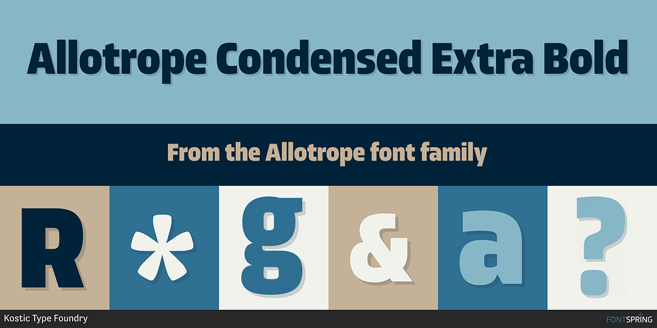 Allotrope Condensed Font
