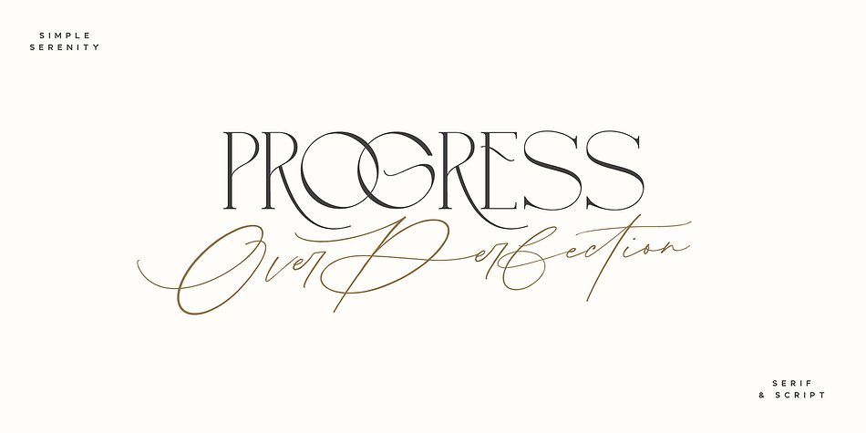 Simple Serenity Font