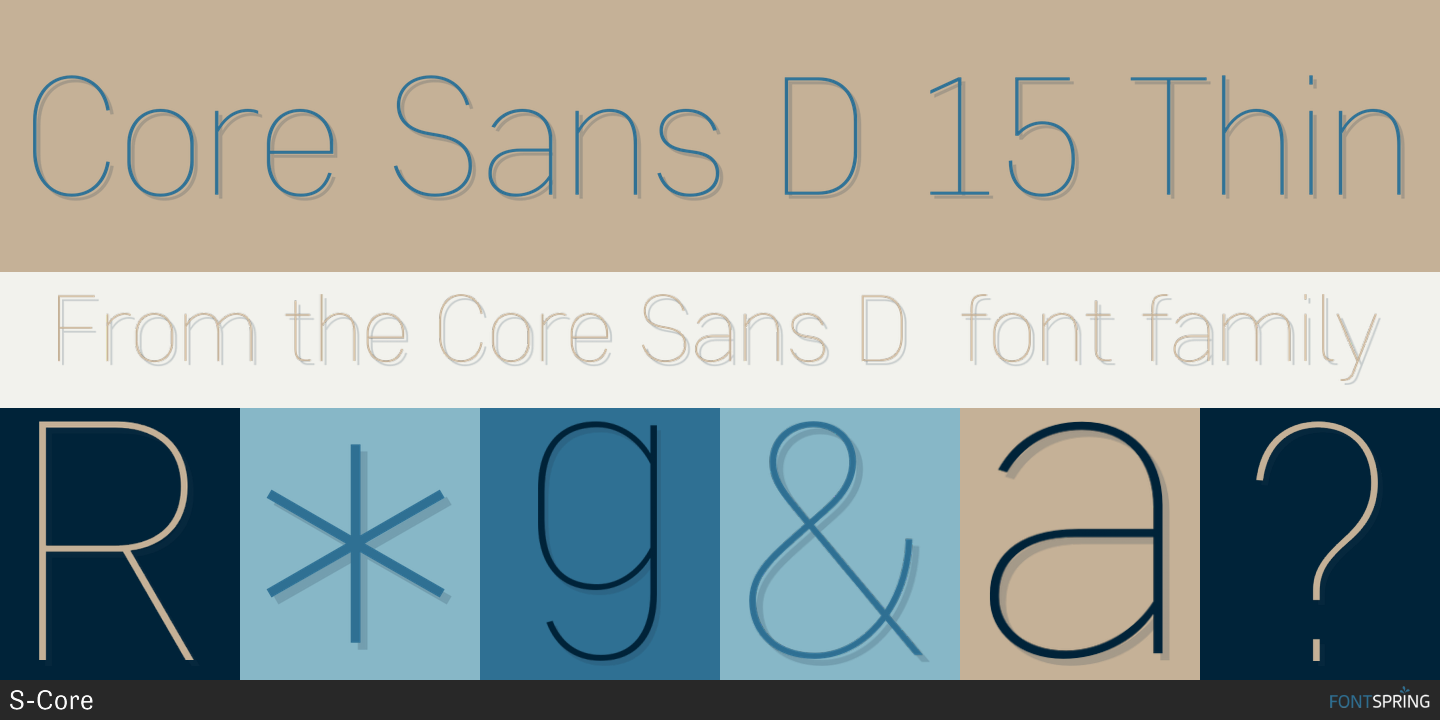 Fonts similar to Core Sans D