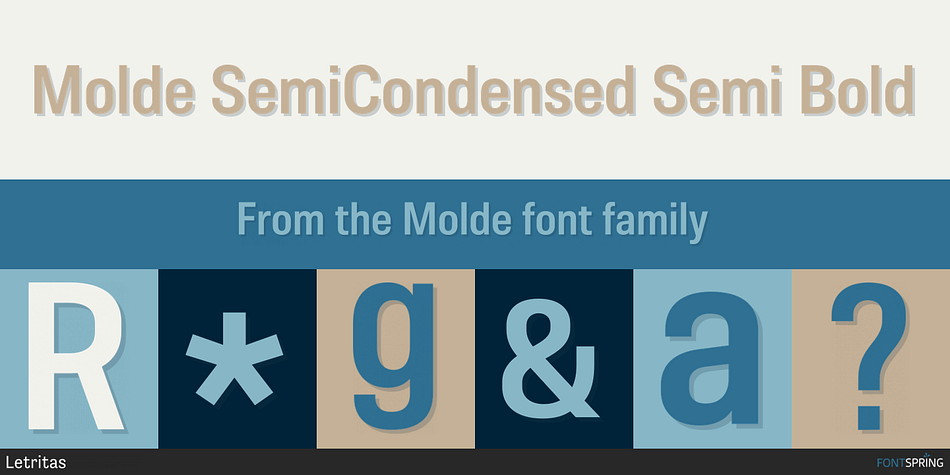 Molde SemiCondensed Semi Bold Font