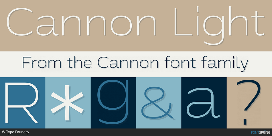 Cannon Light Font