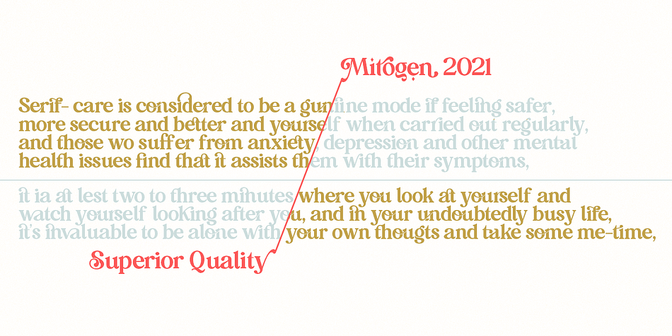 Mitogen Display Font Family by Area Type Studio - Fontspring