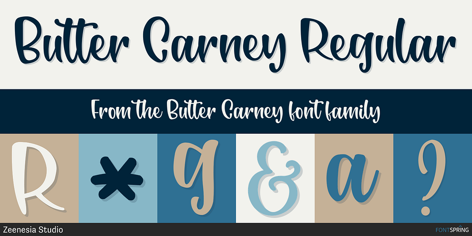 Butter Carney Regular Font