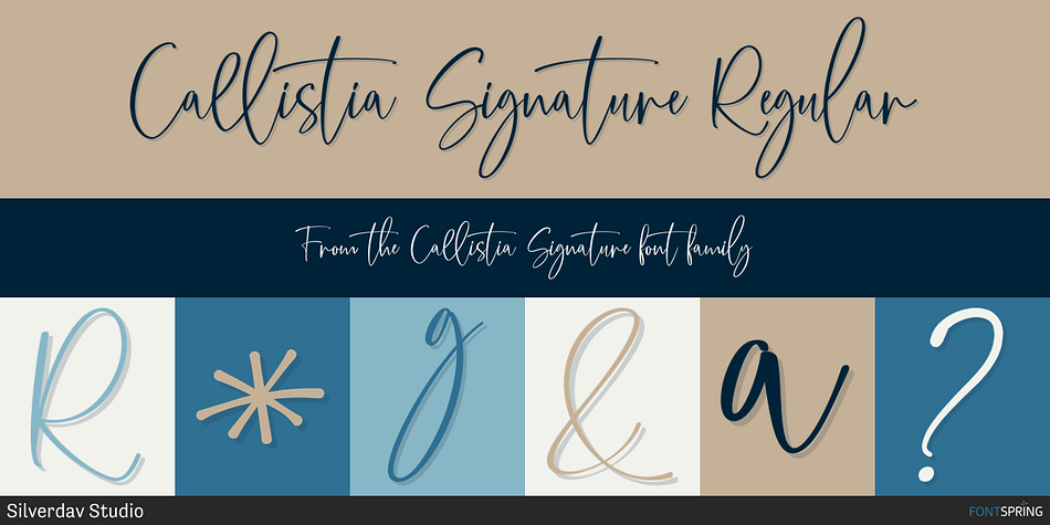 Callistia Signature Regular Font