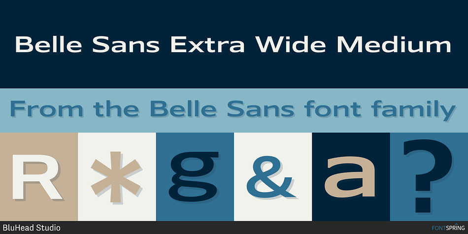Belle Sans Extra Wide Medium Font