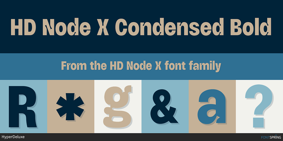 HD Node X Condensed Bold Font