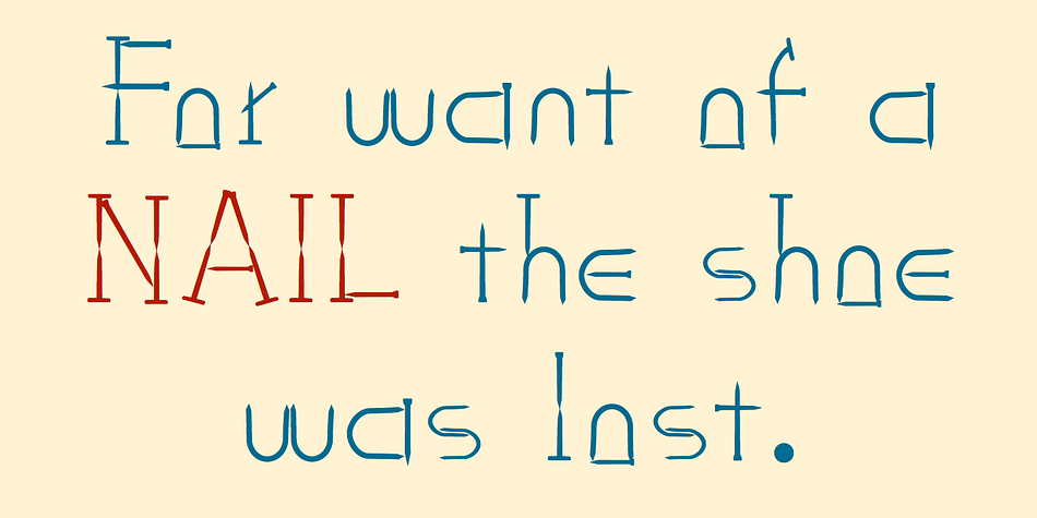 NailsNStaples Font