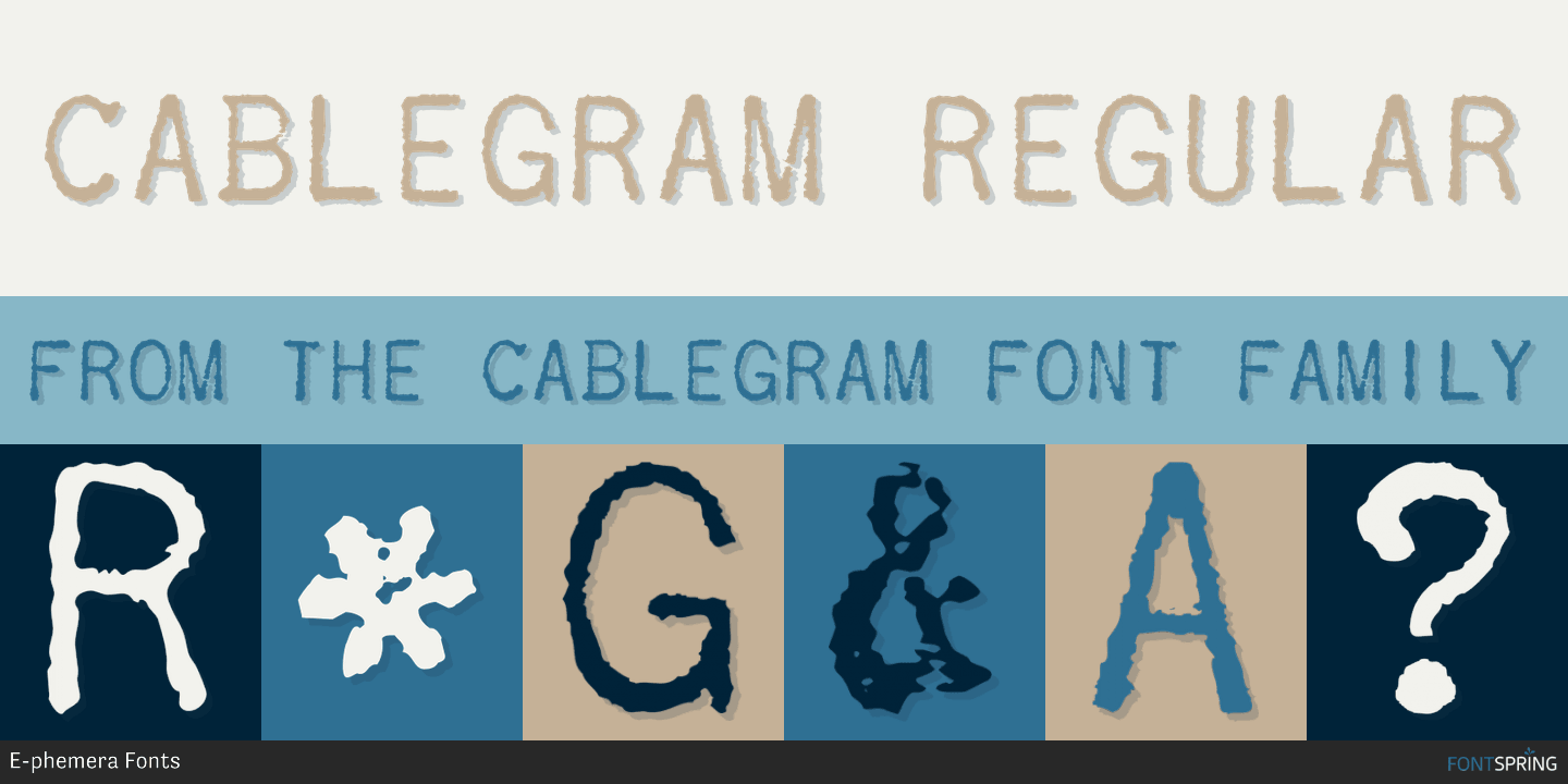 Cablegram Font