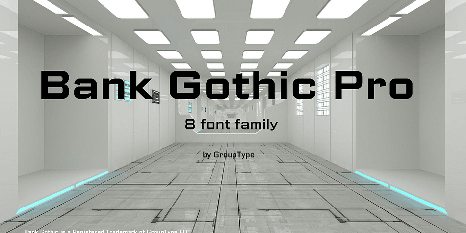 Bank Gothic GT Font