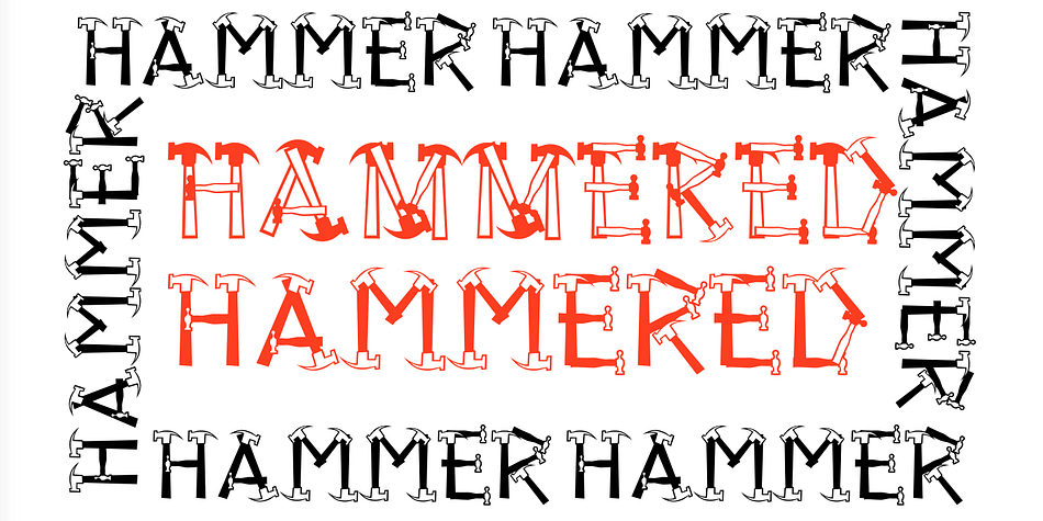 Hammered Font | Fontspring