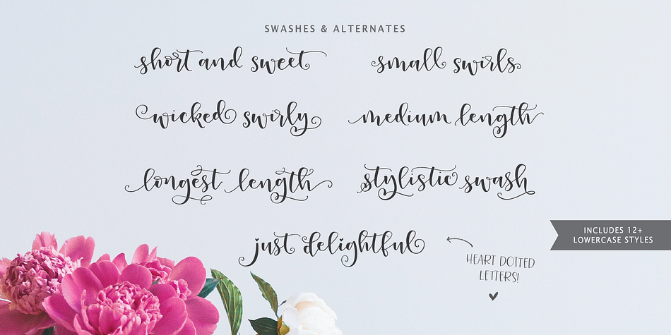 Peony Blooms Font