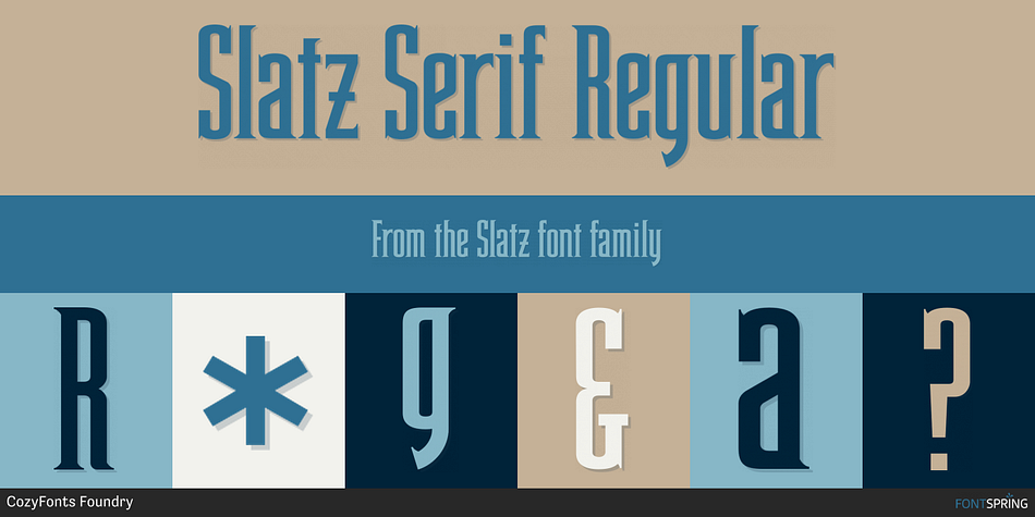 Slatz Serif Regular Font