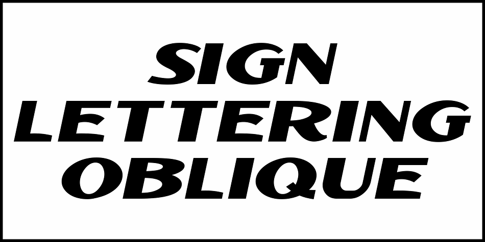 Sign Lettering JNL Font
