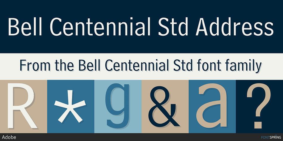 Bell Centennial Std Font