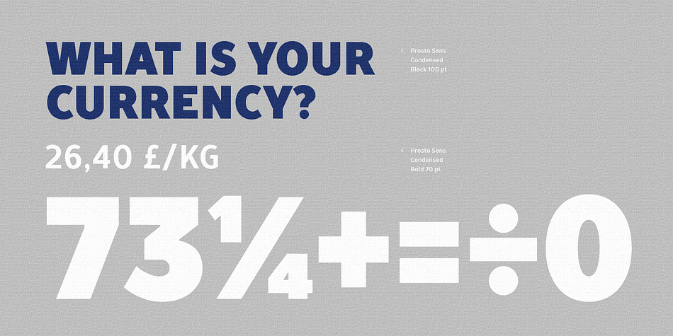 TT Prosto Sans Condensed Font