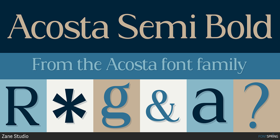 Acosta Semi Bold Font