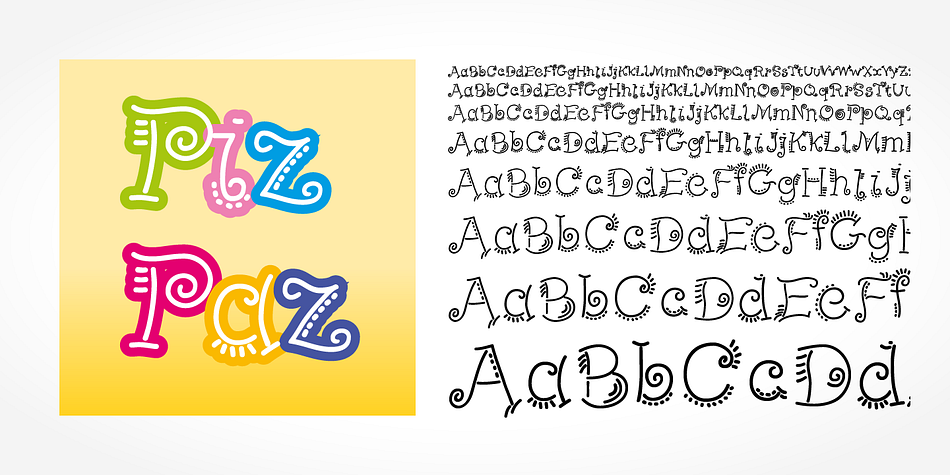 PizPaz Handwriting Font